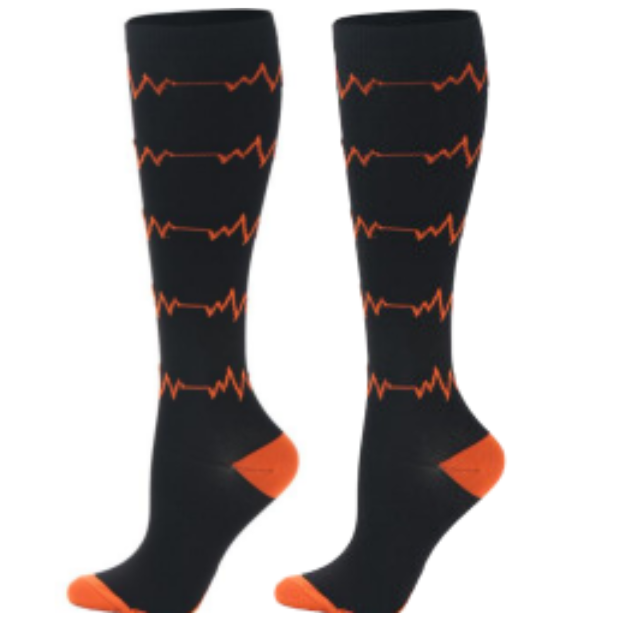Compression Socks Bundle & Save Orange Heart Beat – socky mate