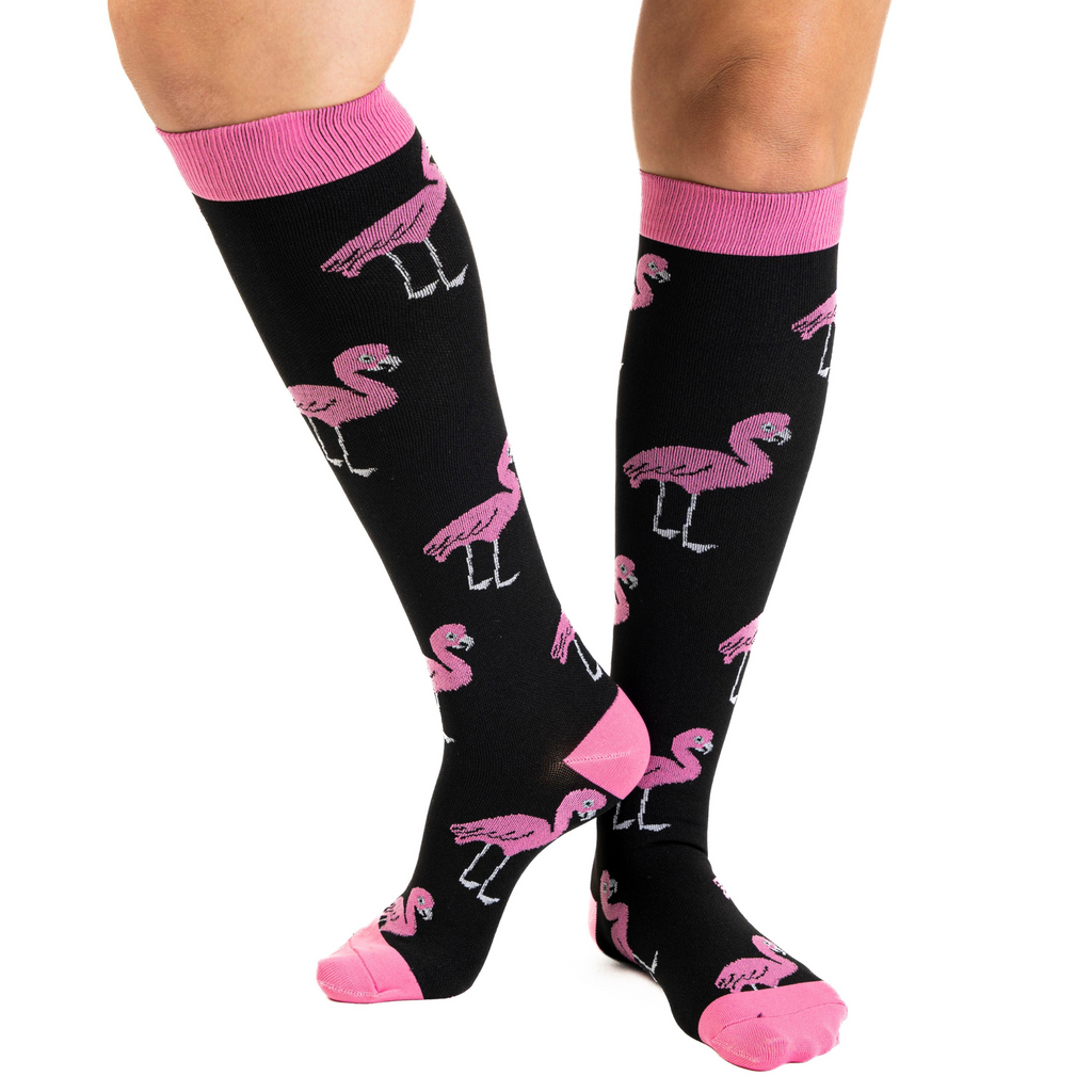 Compression Socks Bundle & Save Pink Flamingos – sockymate
