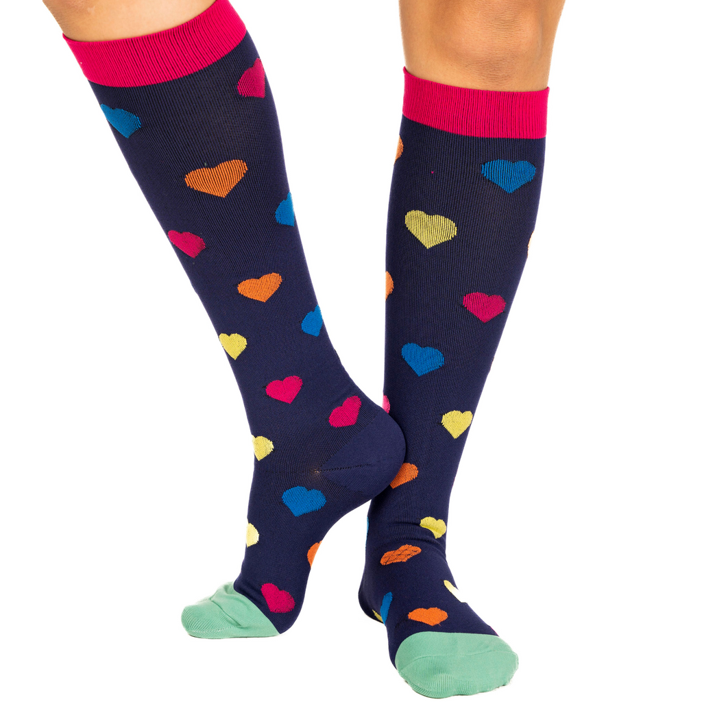 Bundle & Save Compression Socks Colorful Hearts – sockymate