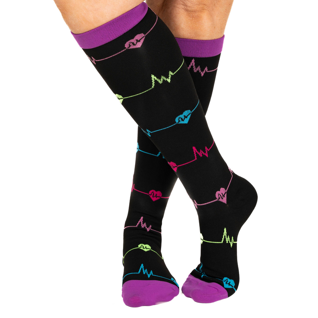 Compression Socks Bundle & Save Purple Heart Beat – sockymate