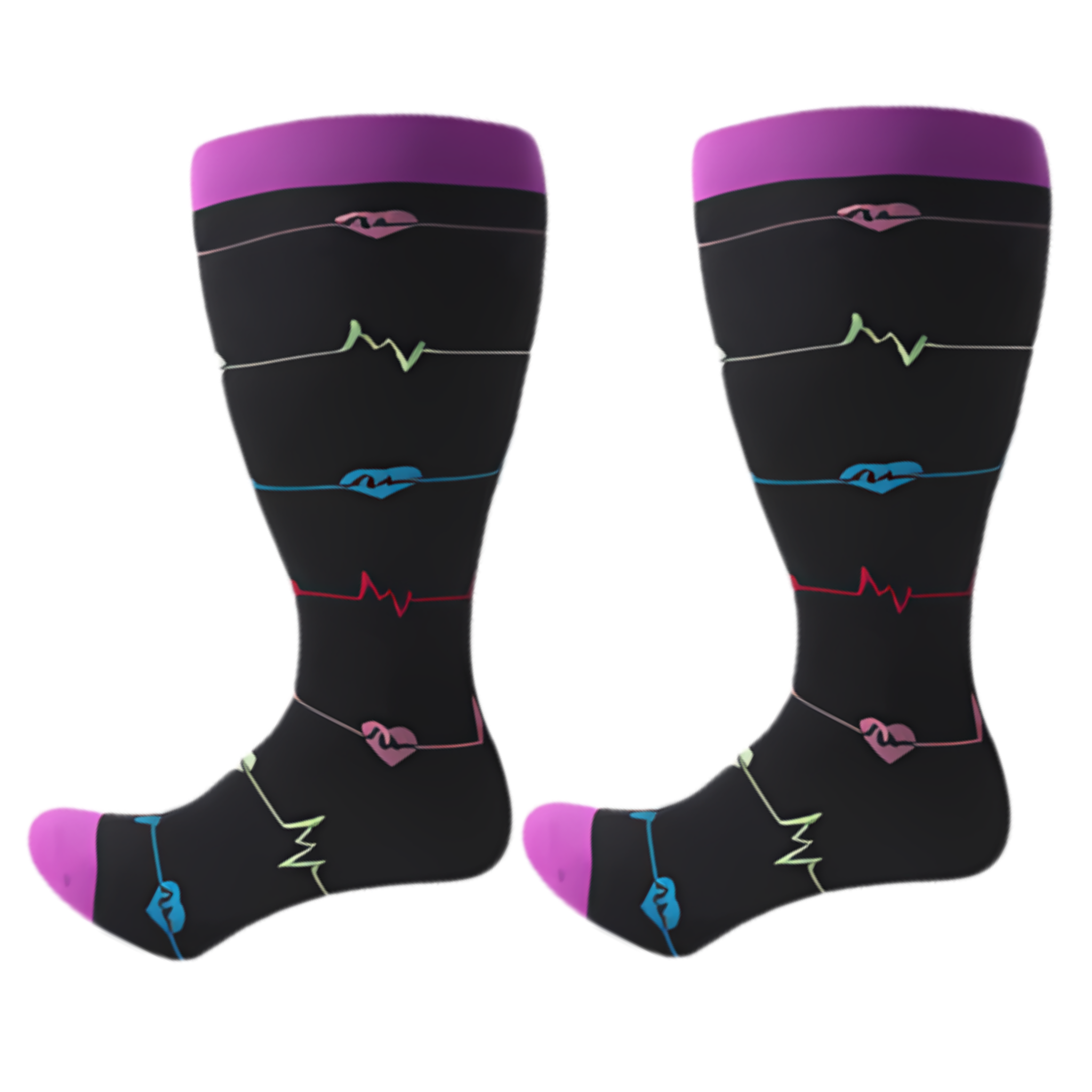 Compression Socks Bundle & Save Purple Heart Beat – sockymate